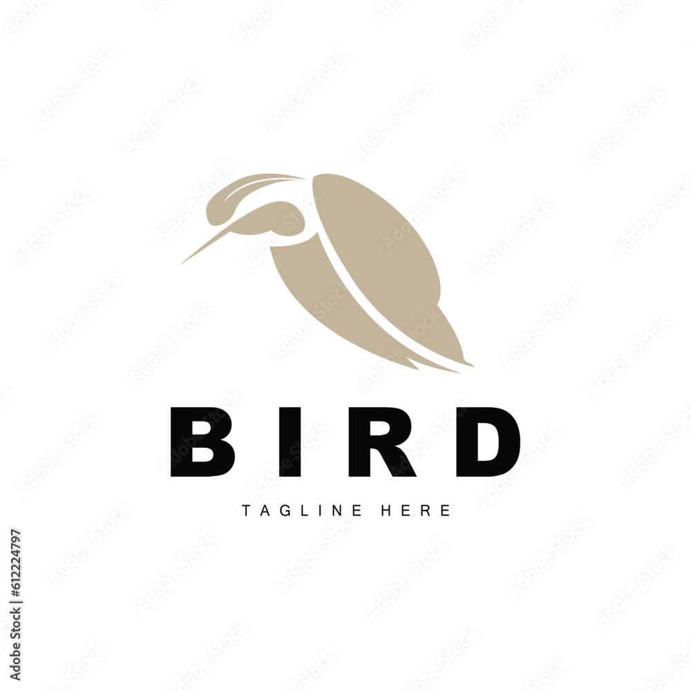 Bird Logo, Bird Wings Vector, Minimalist Design, For Product Branding ...
