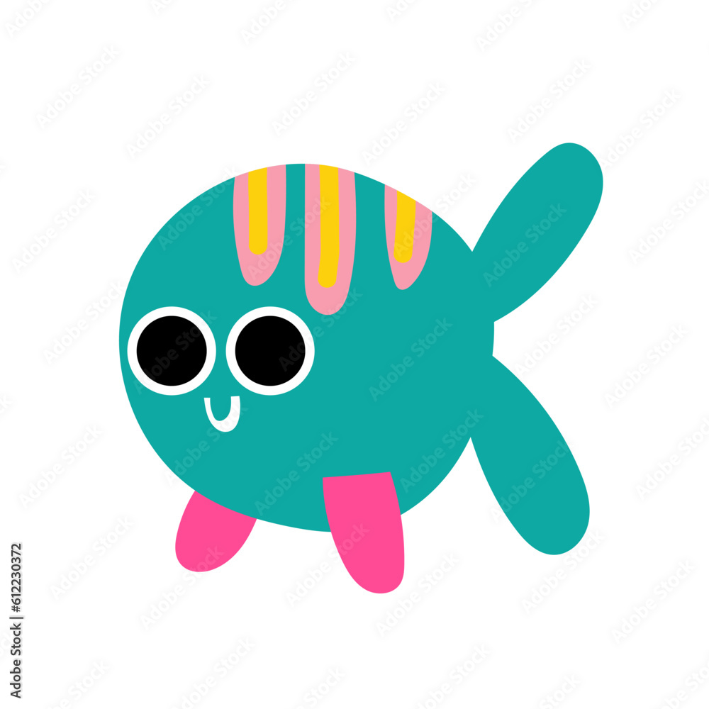 Underwater world shadow matching exercise game vector. Printable ...