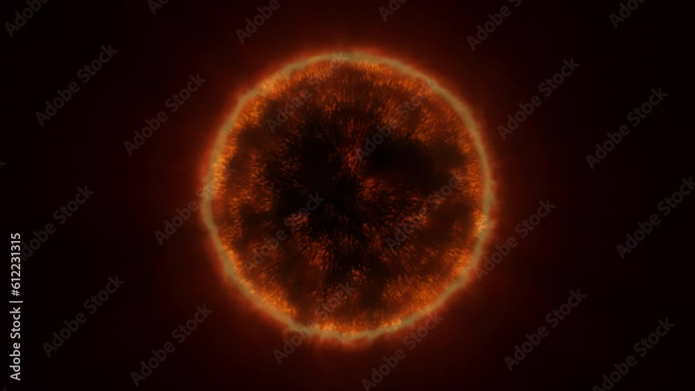 Abstract Sun with Alpha channel with tongues of flame.Sun with ...
