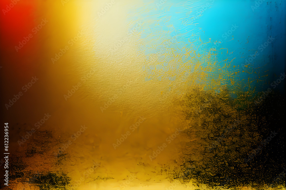 Abstract background in gold red and blue generative AI. Gold background ...