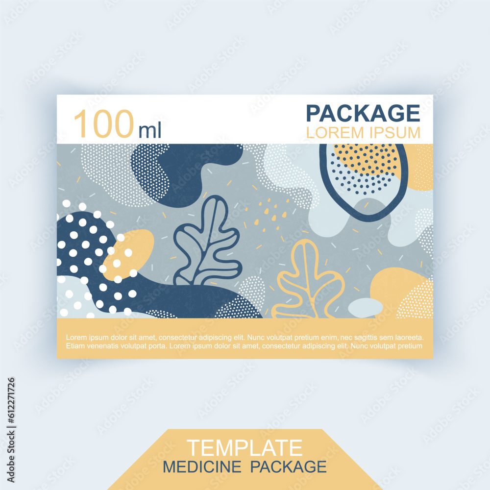 Medicine packaging template. Modern minimalist background pattern ...