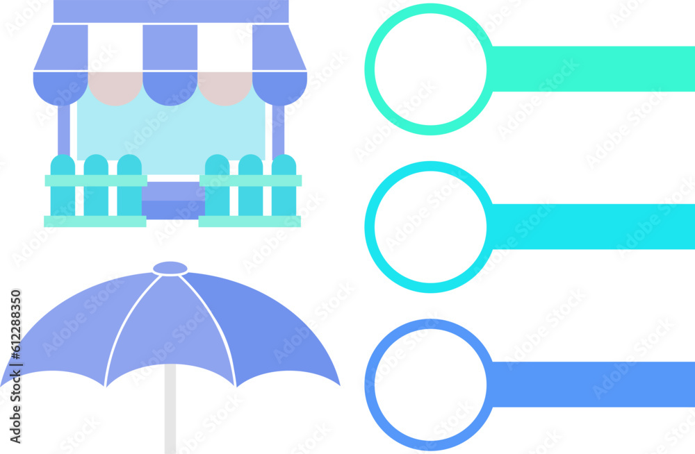 Small-scale business ownership infographic chart design element set ...