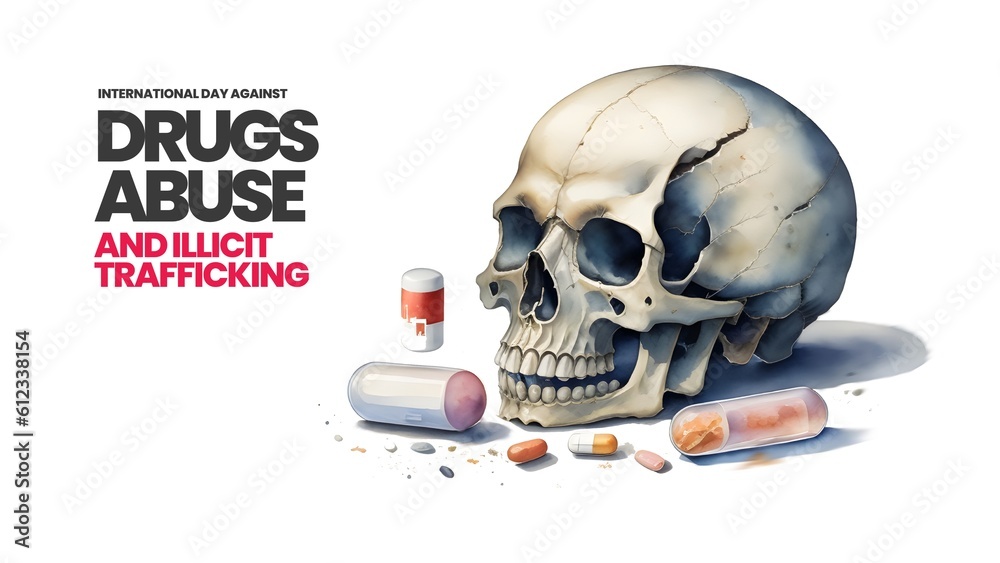 Bloody Skull The Dark Side of Drugs, International Day Against Drug ...