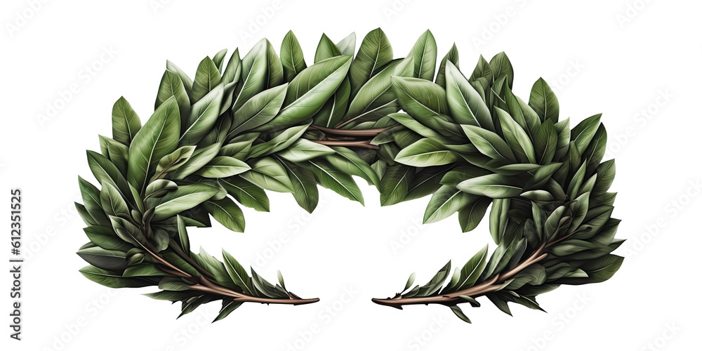 A laurel crown isolated on transparent background - Generative AI Stock ...