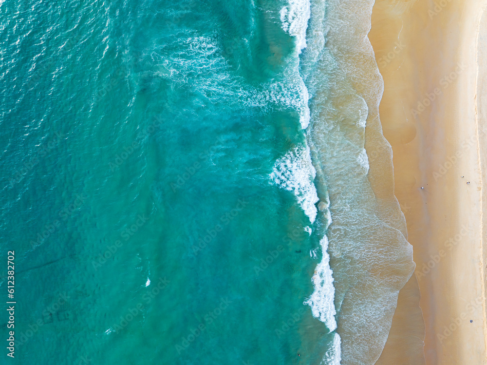 Sea surface aerial view,Bird eye view photo of crashing waves and water ...