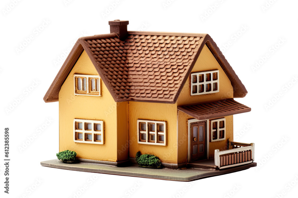 Miniature house cut out transparent background, PNG ,Generative AI ...