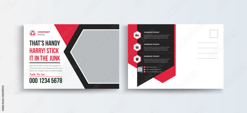 Professional Business Postcard, Creative Junk Removal ads, trash ...