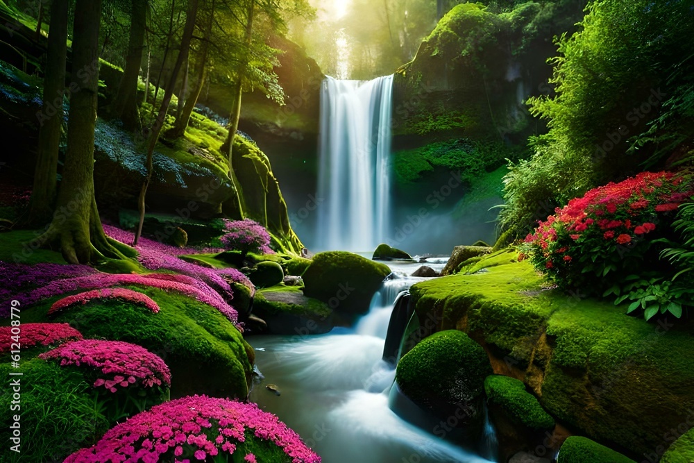 most beautiful Natural wallpaper and background generative ai Stock ...