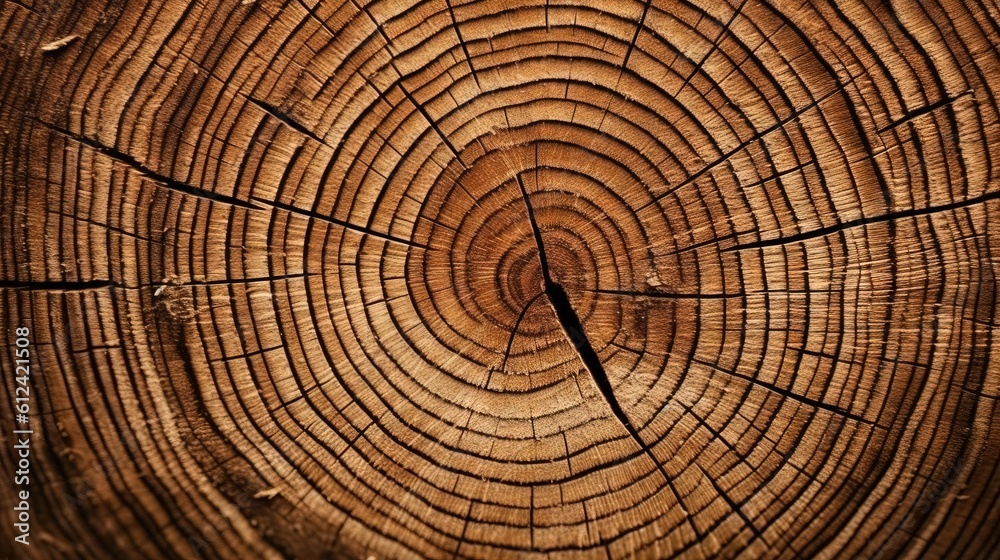 a close up of a tree trunk showing the cross section of the tree that ...