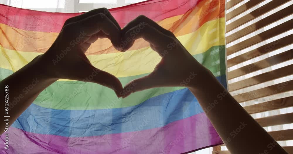 Gay and lesbian pride lgbt flag. Celebration Event Symbol Of LGBT. Love ...