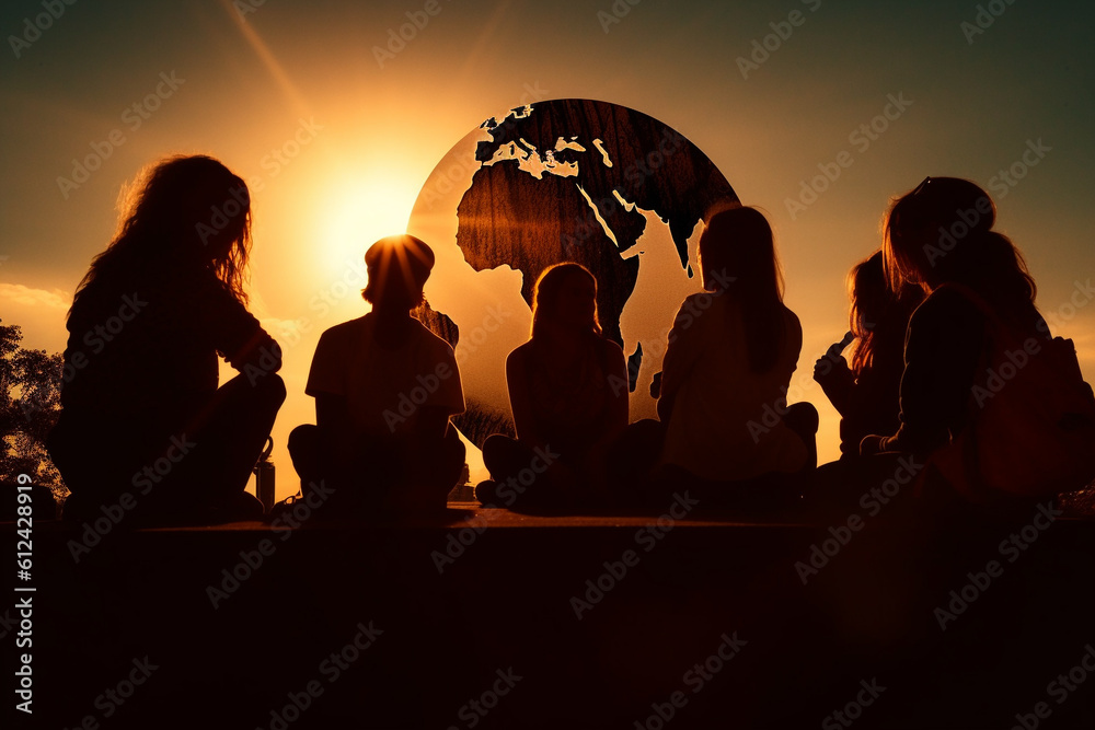 World friendship day, Support, help and youth community concept ...