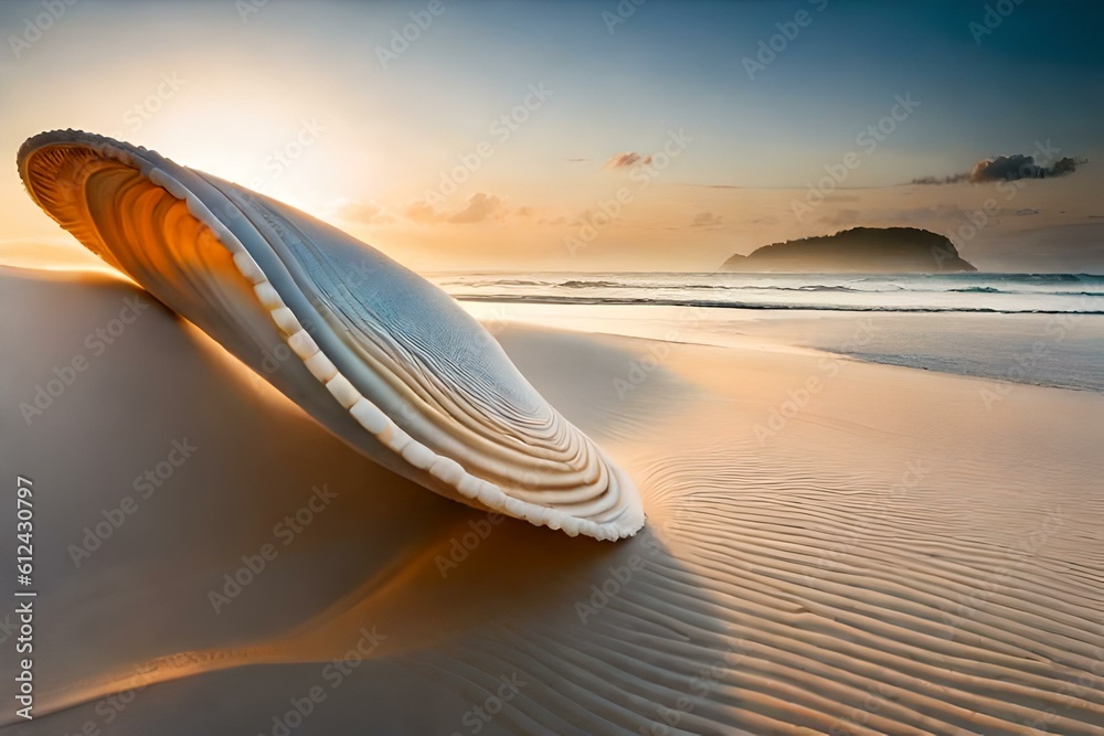 The texture of a seashell: Explore the intricate details of a seashell ...