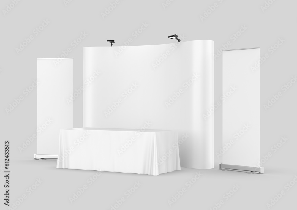 Exhibition Tension Fabric Display Banner Stand Backdrop for trade show ...