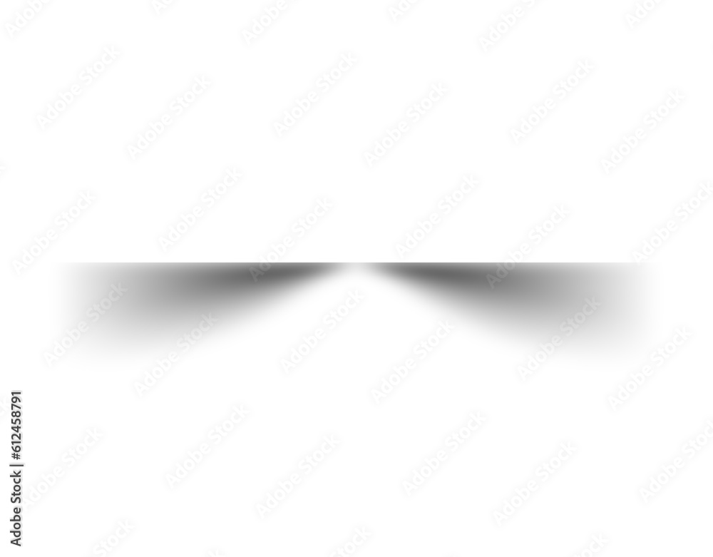 Shadow effect png for design, Horizontal divider lines isolated on ...
