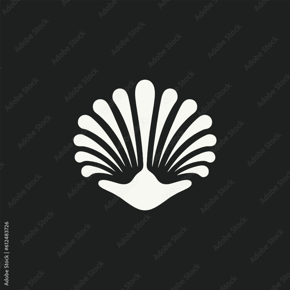 Beauty Seashell Oyster Scallop Shell Bivalve Cockle Mussel Clam Simple ...