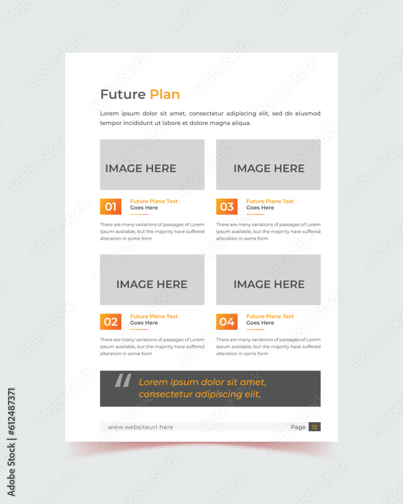 Brochure template layout design, report, minimal template layout design ...