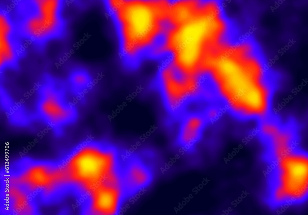Heat map. Abstract infrared thermographic background. Vector ...