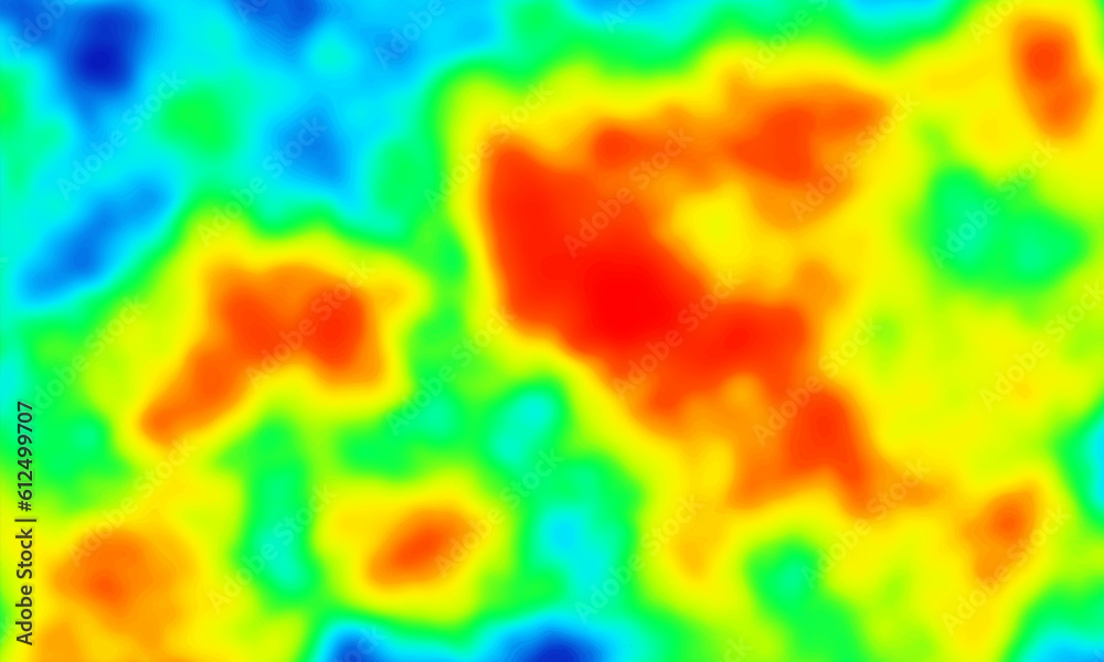 Heat map. Abstract infrared thermographic background. Vector ...