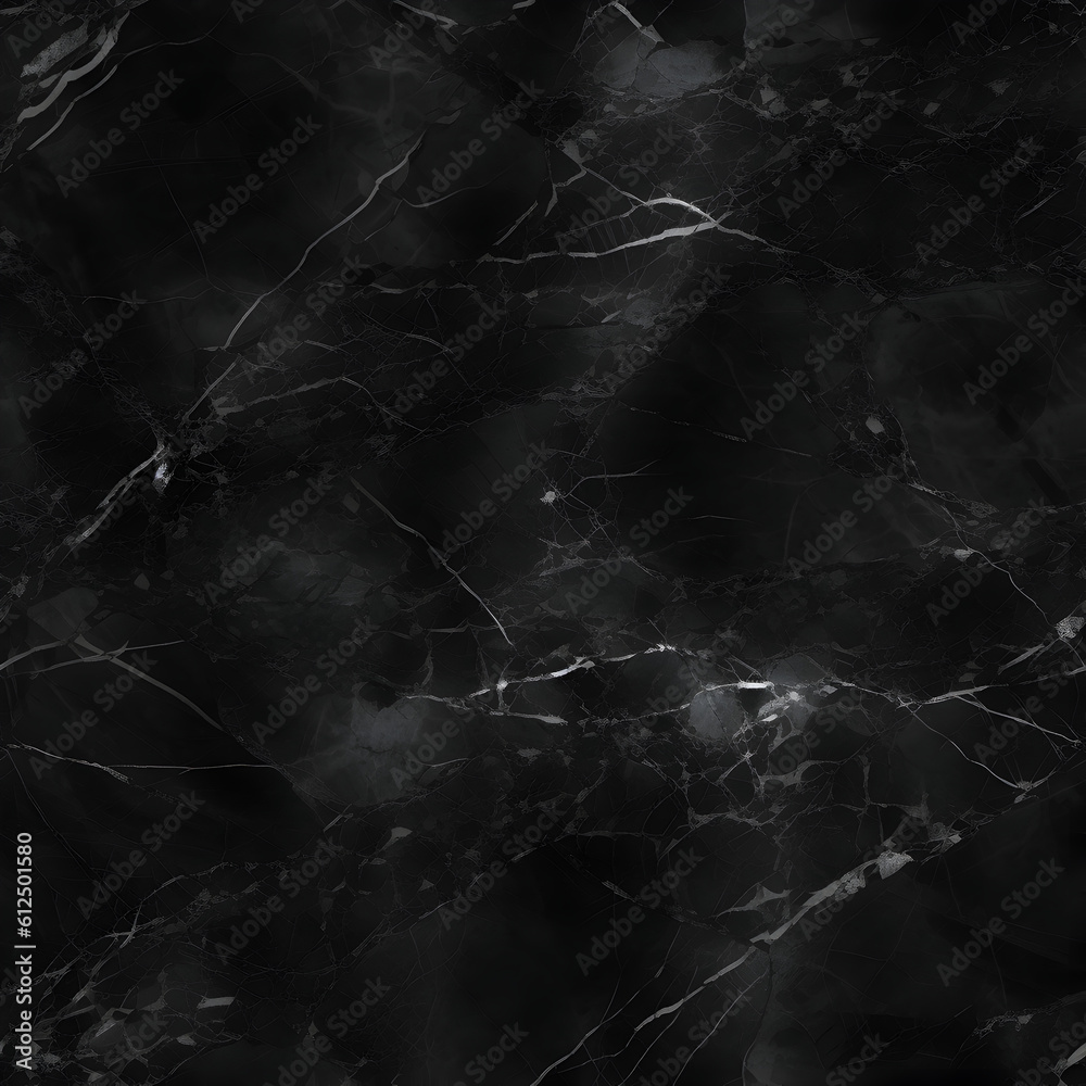 Honed black marble stone texture, subtle white vein, tileable ...