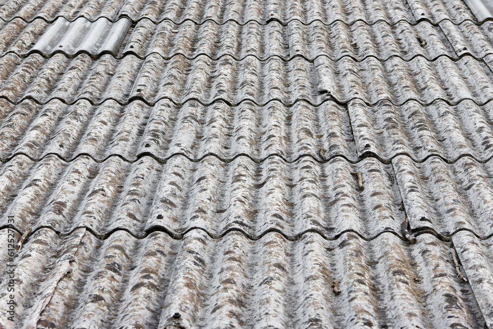 Old Asbestos cement roofing sheets, Asbestos roof, Corrugated Asbestos ...