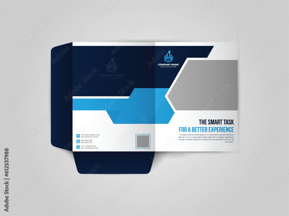 Mortgage folder template design, Folder design, cover for catalog ...