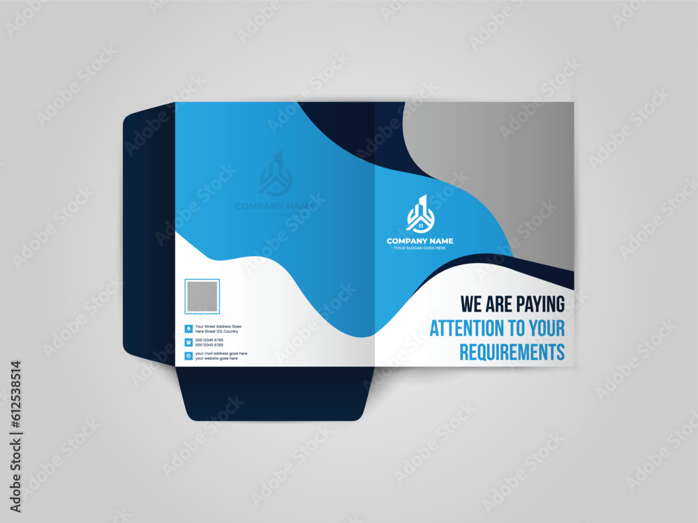 Mortgage folder template design, Folder design, cover for catalog ...