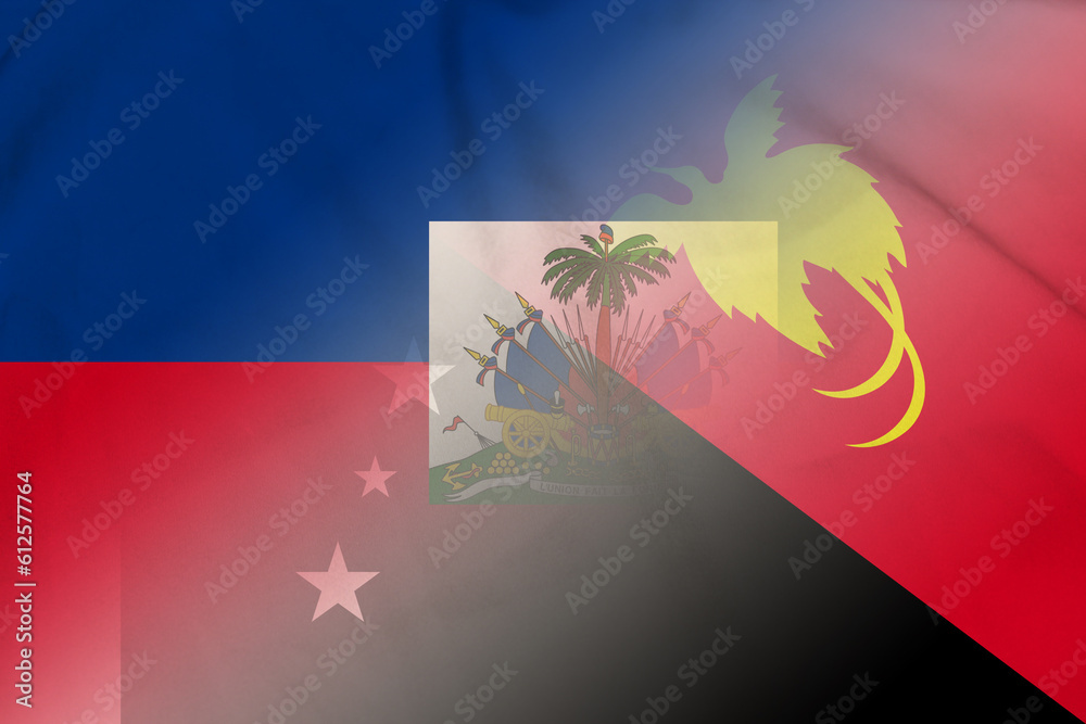 Haiti and Papua New Guinea state flag transborder negotiation PNG HTI ...