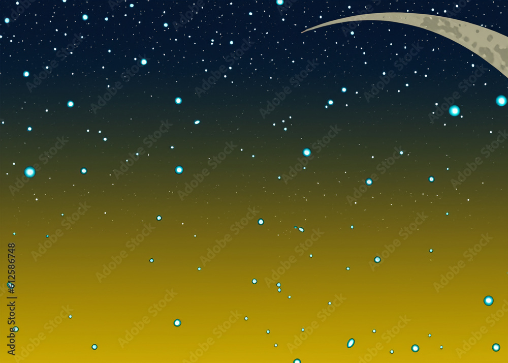 abstract outer space wallpaper, cosmos or space background in cartoon ...