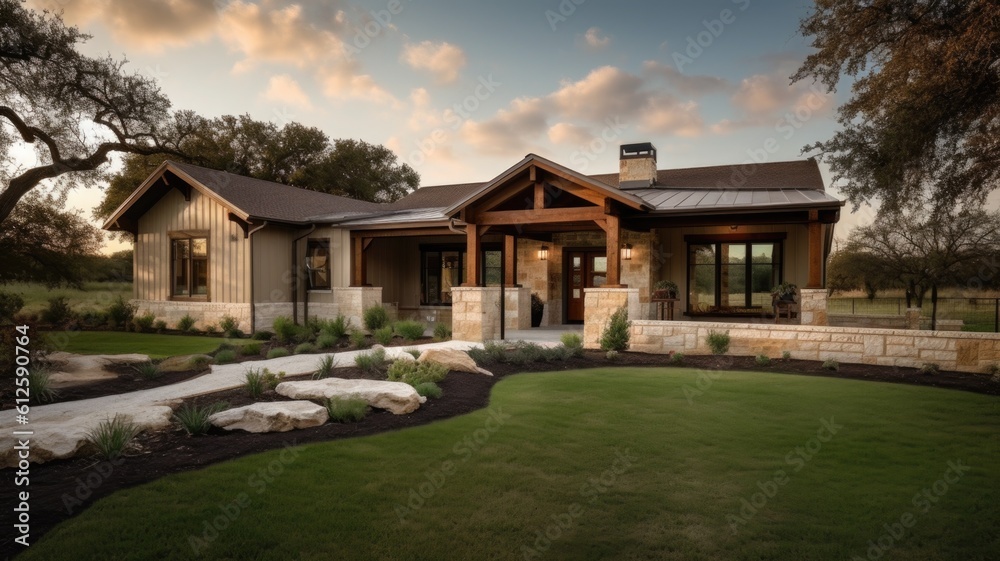 Home architecture design in Ranch Style with Garage constructed by ...