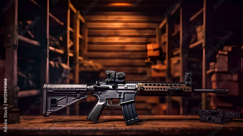 Beautifull Guns old and modern and golden background images made with ...