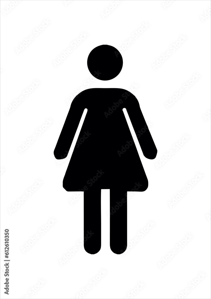 vector illustration of female sign symbol Stock Vector | Adobe Stock