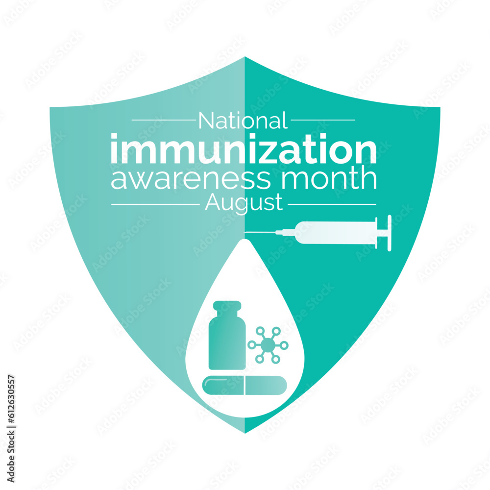 National Immunization awareness month. Background, banner, card, poster ...