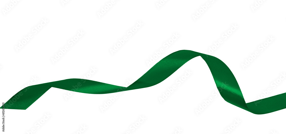 Green ribbon on transparent background, elements PNG image Stock Photo ...