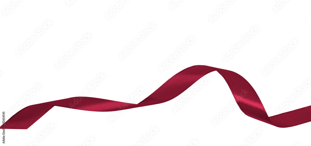 red ribbon on transparent background, PNG elements Stock Photo | Adobe ...