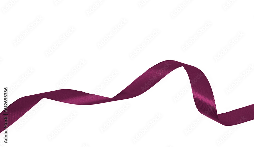 purple color ribbon on transparent background, PNG image. Stock Photo ...