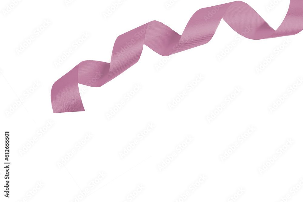 violet color ribbon on transparent background, PNG image. Stock Photo ...