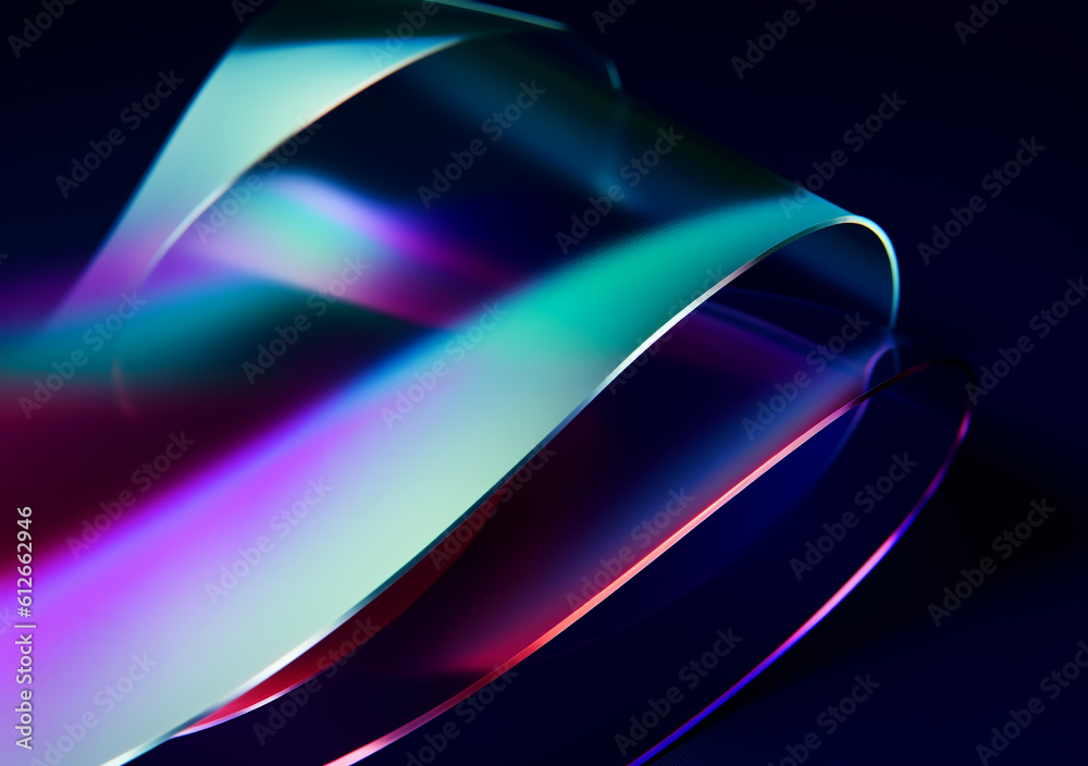 Colorful Glass 3D Object, abstract wallpaper background Stock ...