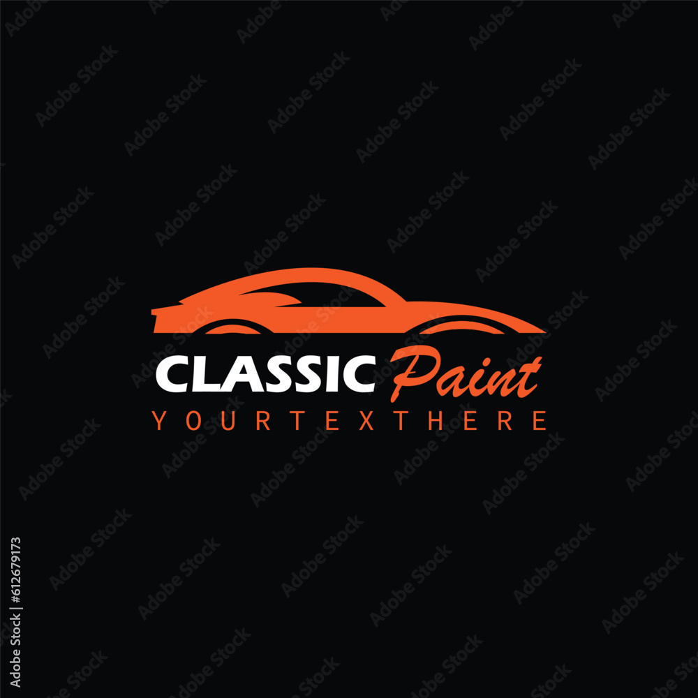 Classic auto paint logo template, Perfect logo for business related to ...