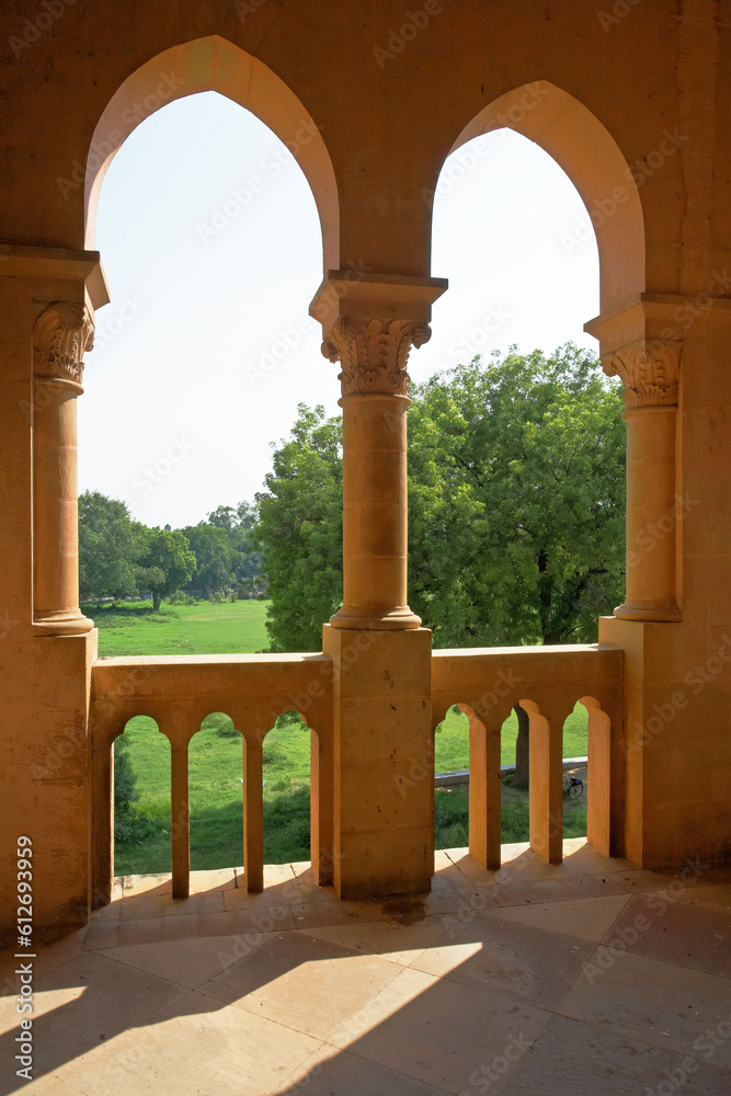 Columns and arches of Muir Central College, Allahabad University ...