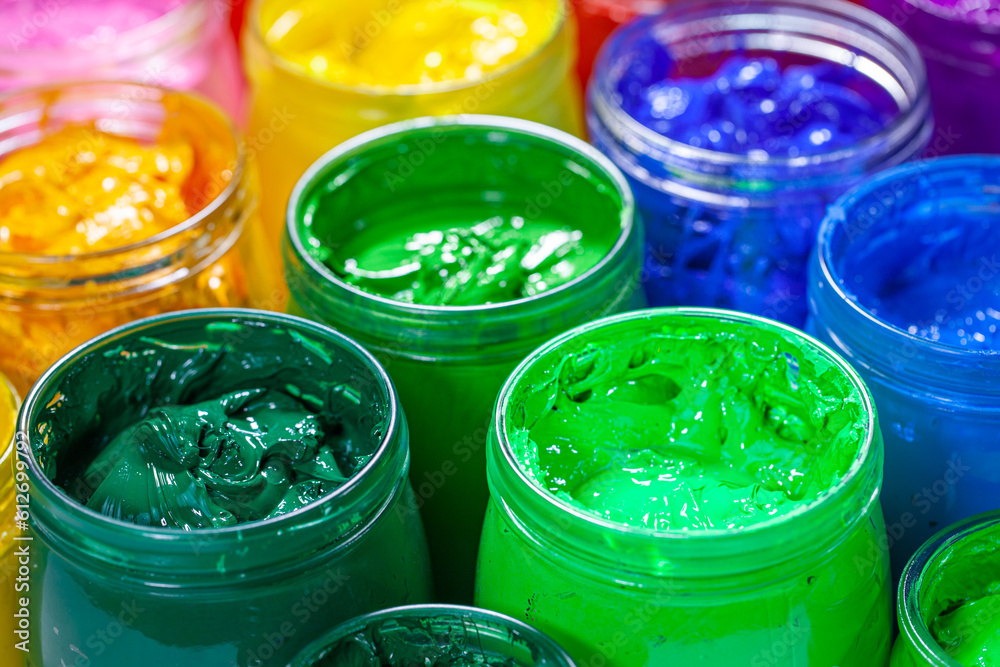 Green turquoise color of screen printing. shade of green colors ...