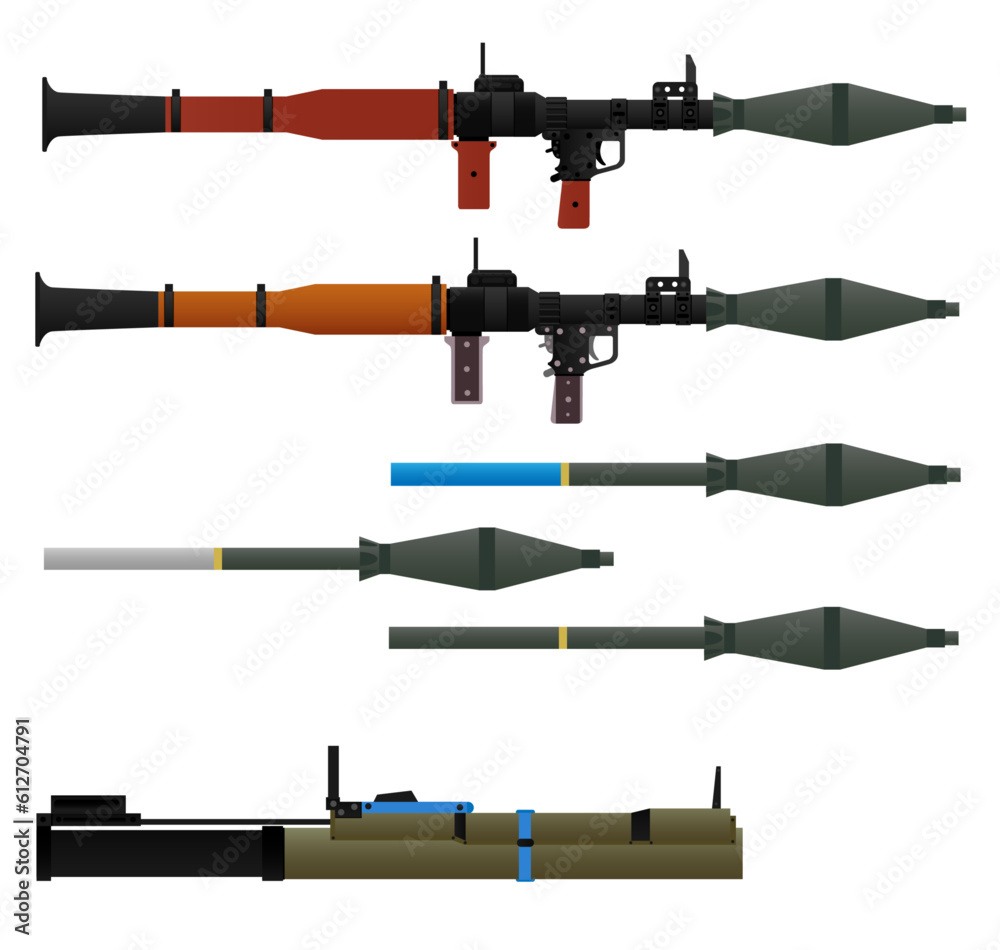 Rocket Launchers Ai Illustrator Stock Vector Adobe Stock