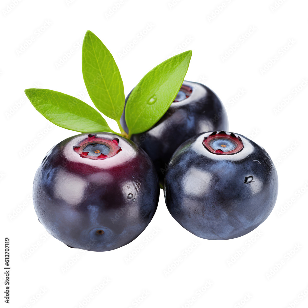 Delicious blueberry berries isolated on transparent background, png ...