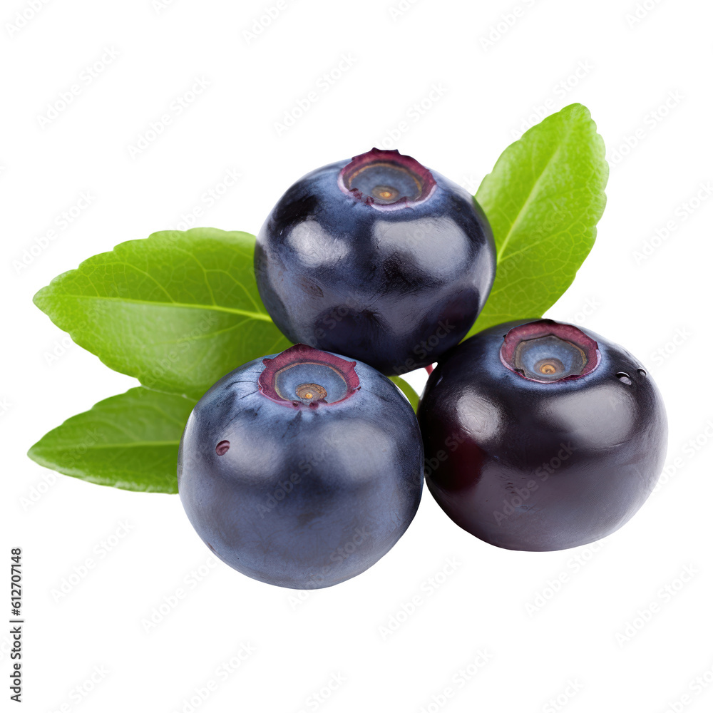 Delicious blueberry berries isolated on transparent background, png ...