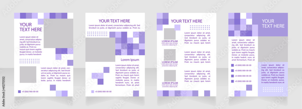 Combating discrimination project blank brochure layout design. Vertical ...