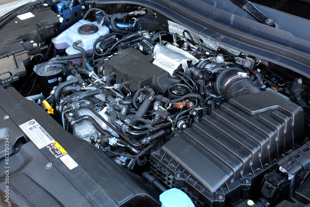 Vinnytsia, Ukraine; June 3, 2023. Close up Skoda Kodiaq RS bi turbo 2.0 ...