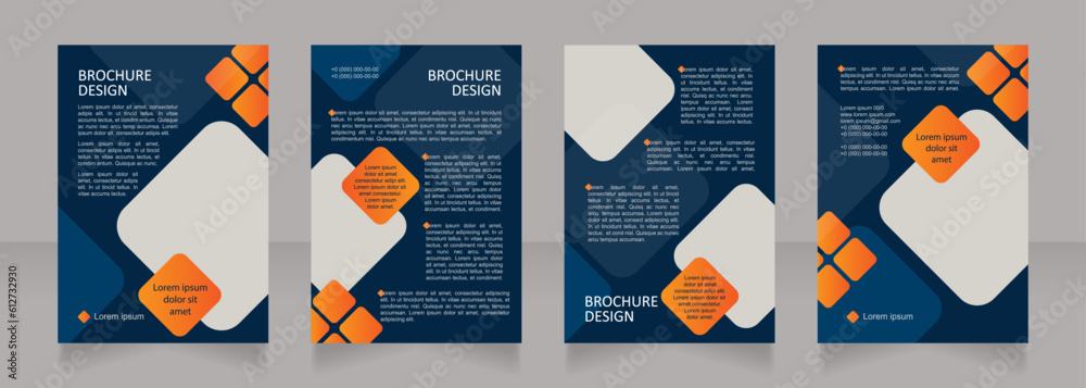 Money lending for bank clients blank brochure layout design. Vertical ...