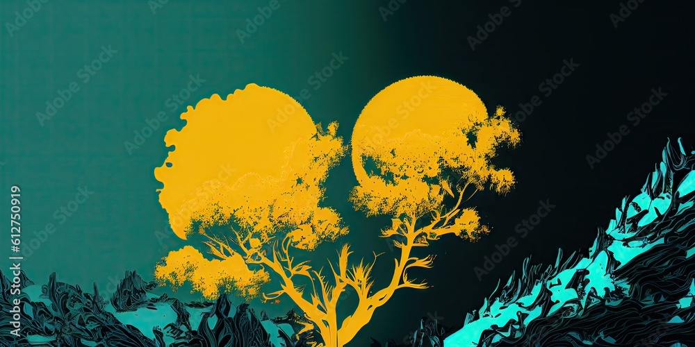 Graphical curve of waves Aggressive design that makes you feel summer ...