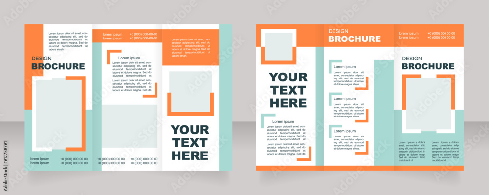 Promotional campaign for new brand trifold brochure template design ...