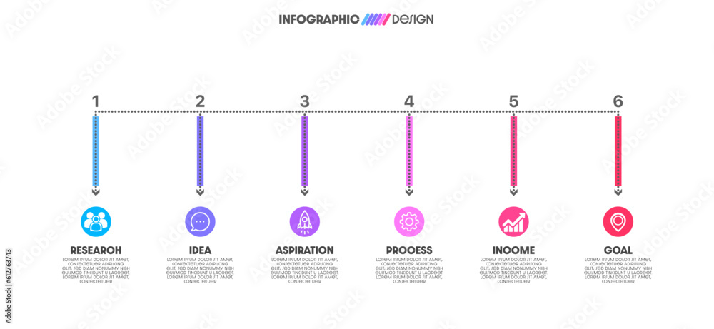 Concept of timeline business development process. Creative concept for ...