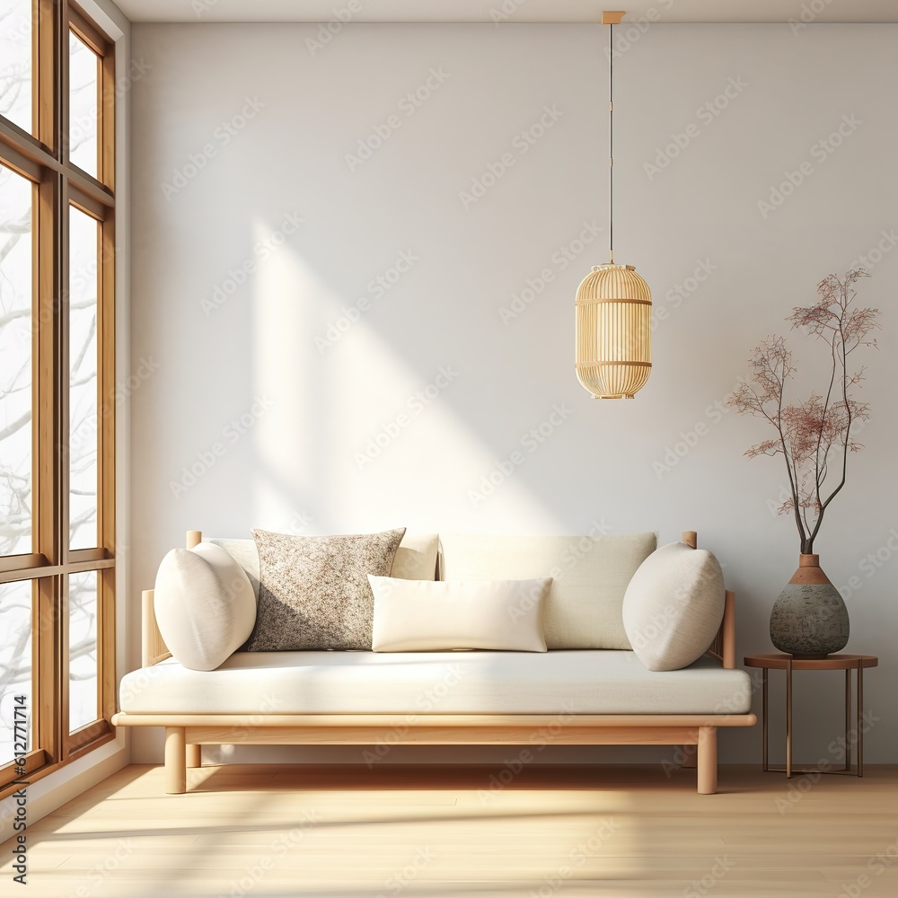 Modern, minimal white fabric bolster back corner sofa, cushion in ...